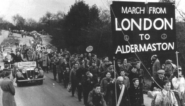 First Today in London radical history: first Aldermaston march against ...