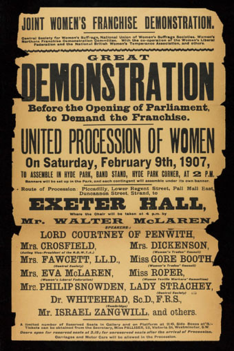 Today in London radical herstory, 1907: Women’s Suffrage campaigners ...