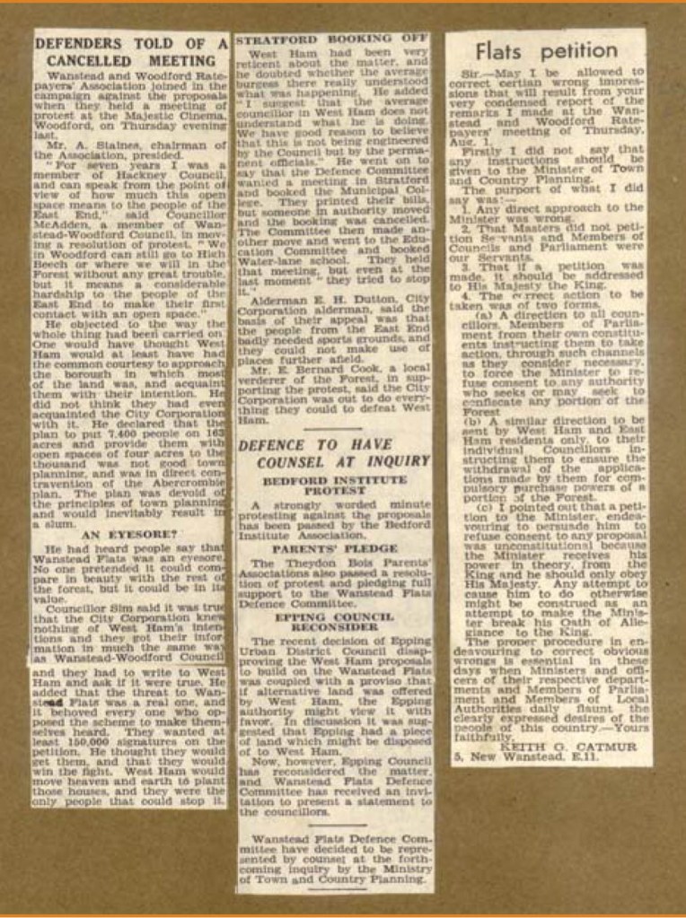 Housing vs Open Space: The Wanstead Flats campaign of 1946 – LONDON ...