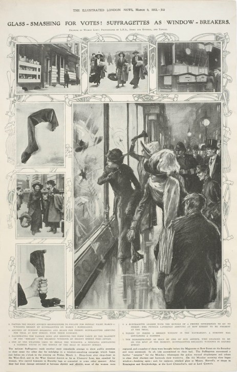 Today in London smashing herstory, 1912: suffragettes demolish West End ...